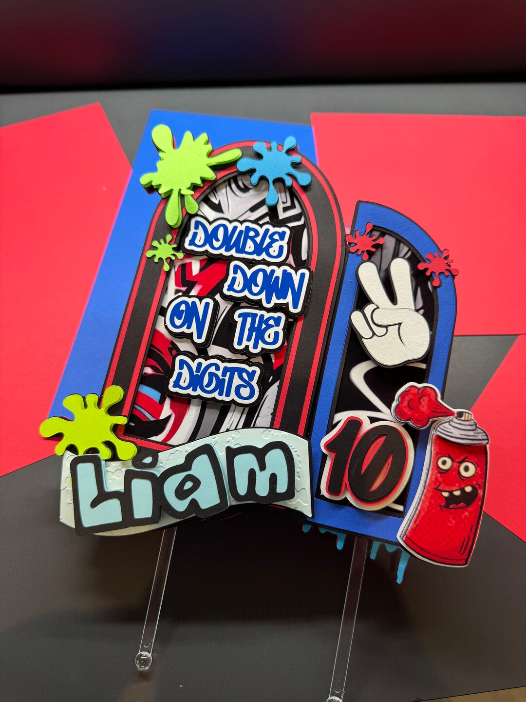 Graffiti Cake Topper - Etsy