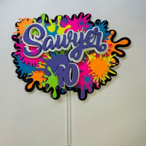 Splash Cake Topper Custom - Etsy