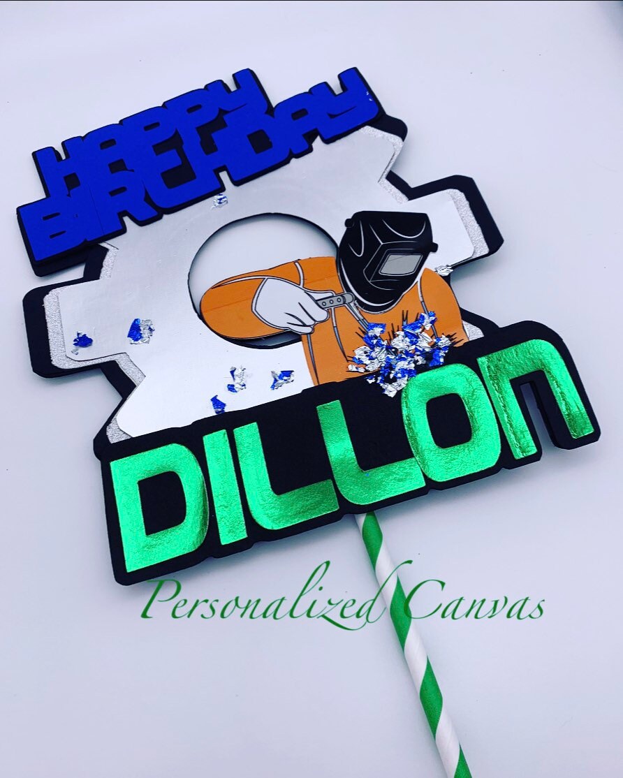 Welder Cake Topper - Etsy Canada