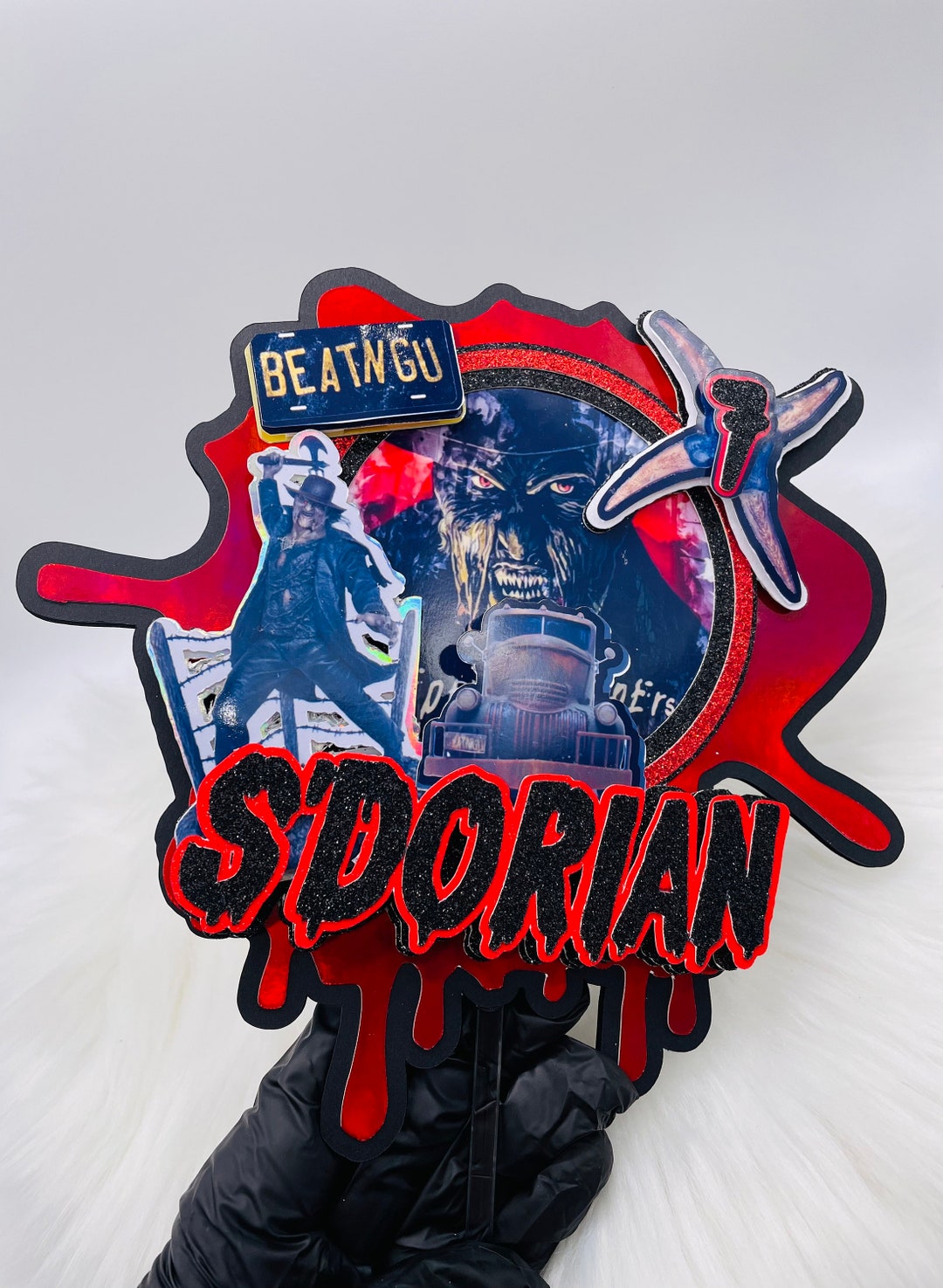 Custom Horror Cake Topper Select the Theme - Etsy