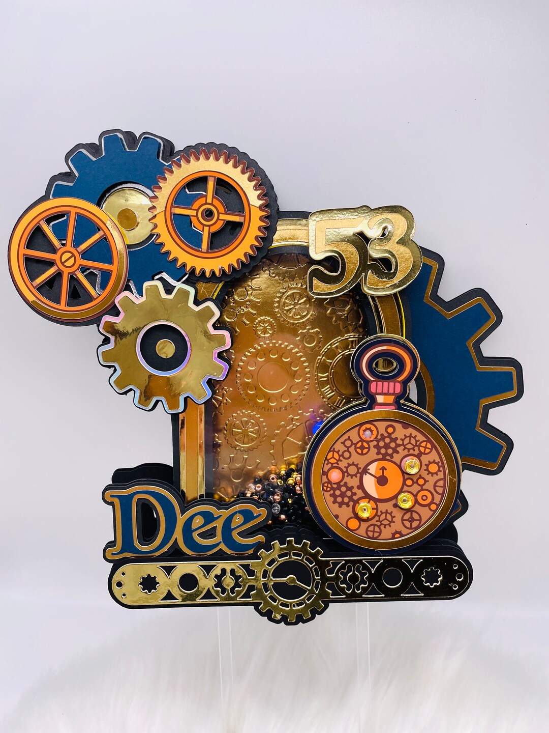 Custom Deluxe Cake Topper Shaker - Etsy