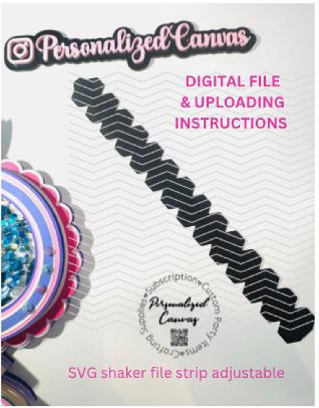 Shaker File Strip SVG With Instructions - Etsy