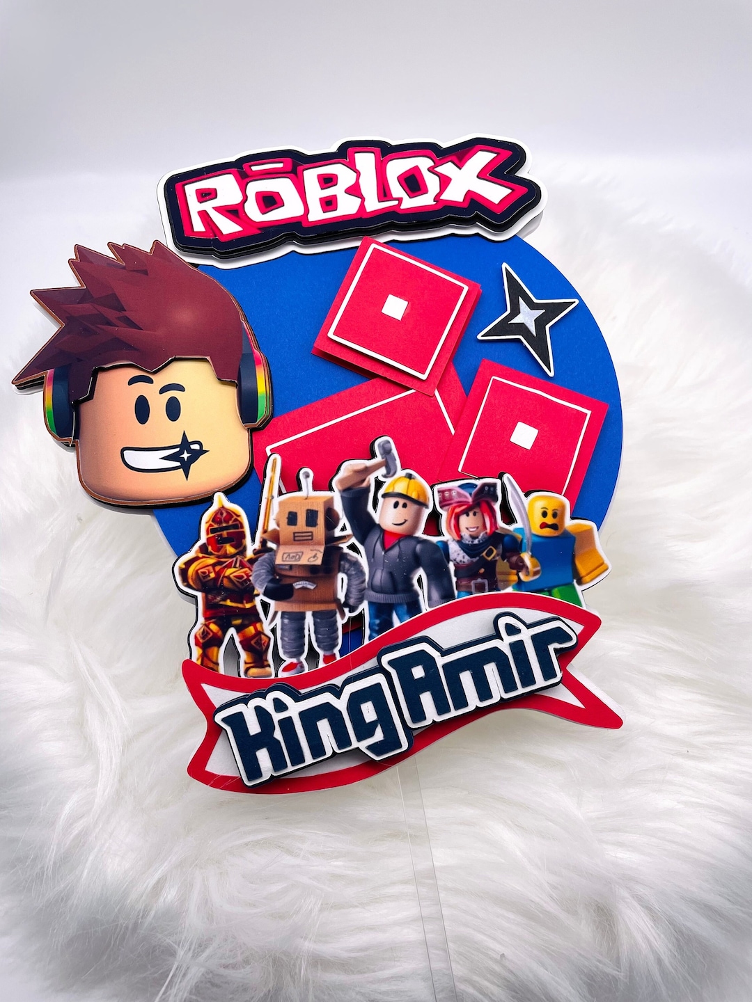 Custom Deluxe Cake Topper - Etsy