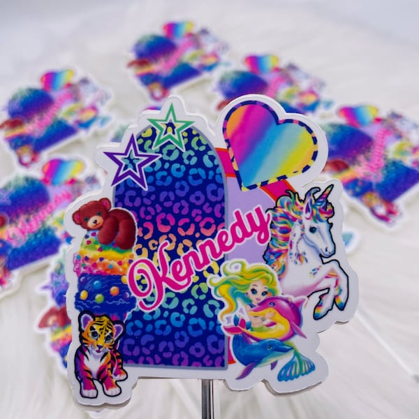 Lisa Frank Cupcake Toppers - Etsy