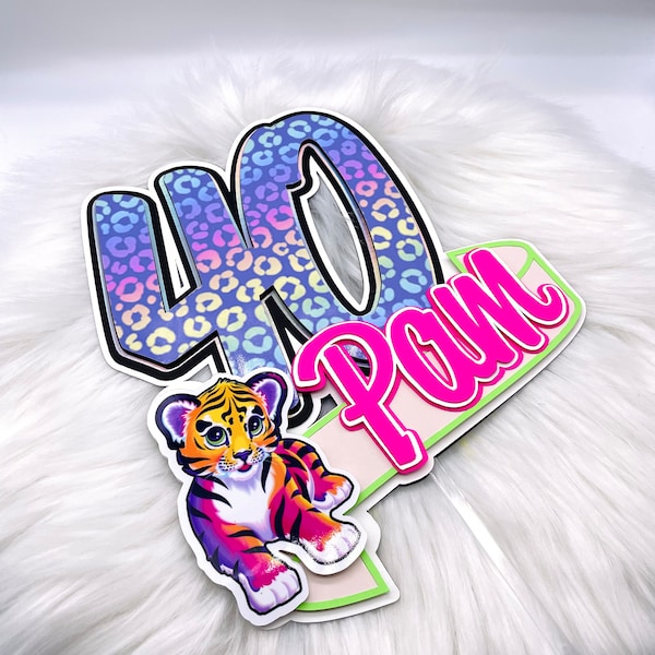 Lisa Frank Cake Topper - Etsy