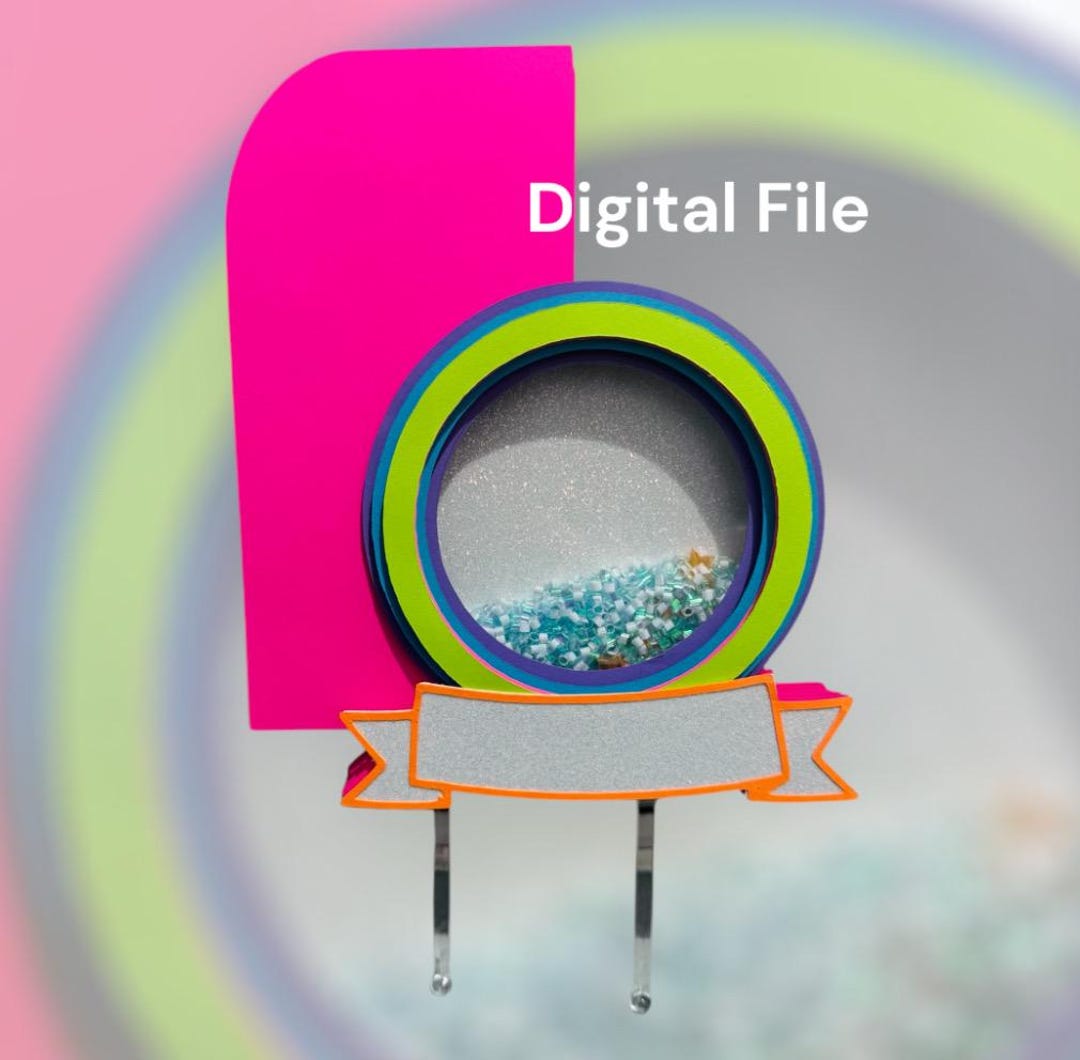 Cake Topper With Shaker File SVG - Etsy