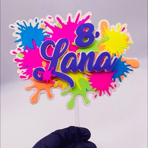 Splash Cake Topper Custom - Etsy