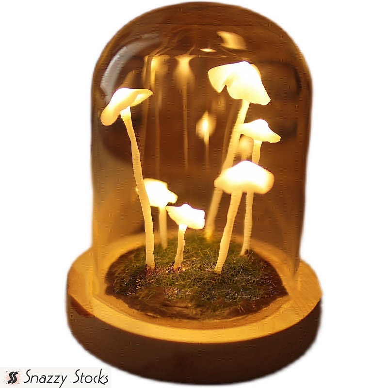 Cute Mushroom Lights DIY Mushroom Night Light Crystal - Etsy