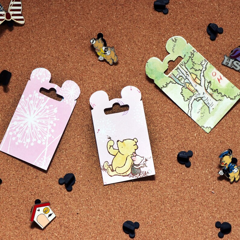 Disney Mickey-shaped Pin Backer Cards pack of 25 - Etsy