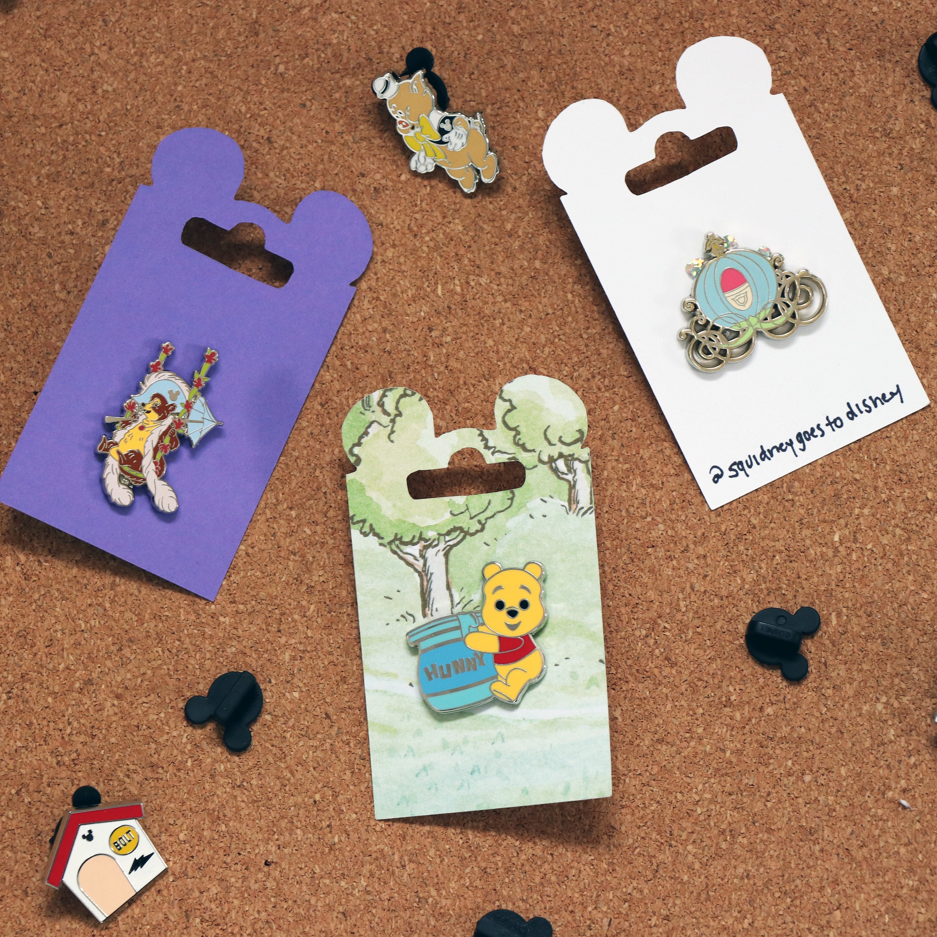Disney Mickey-shaped Pin Backer Cards pack of 25 - Etsy
