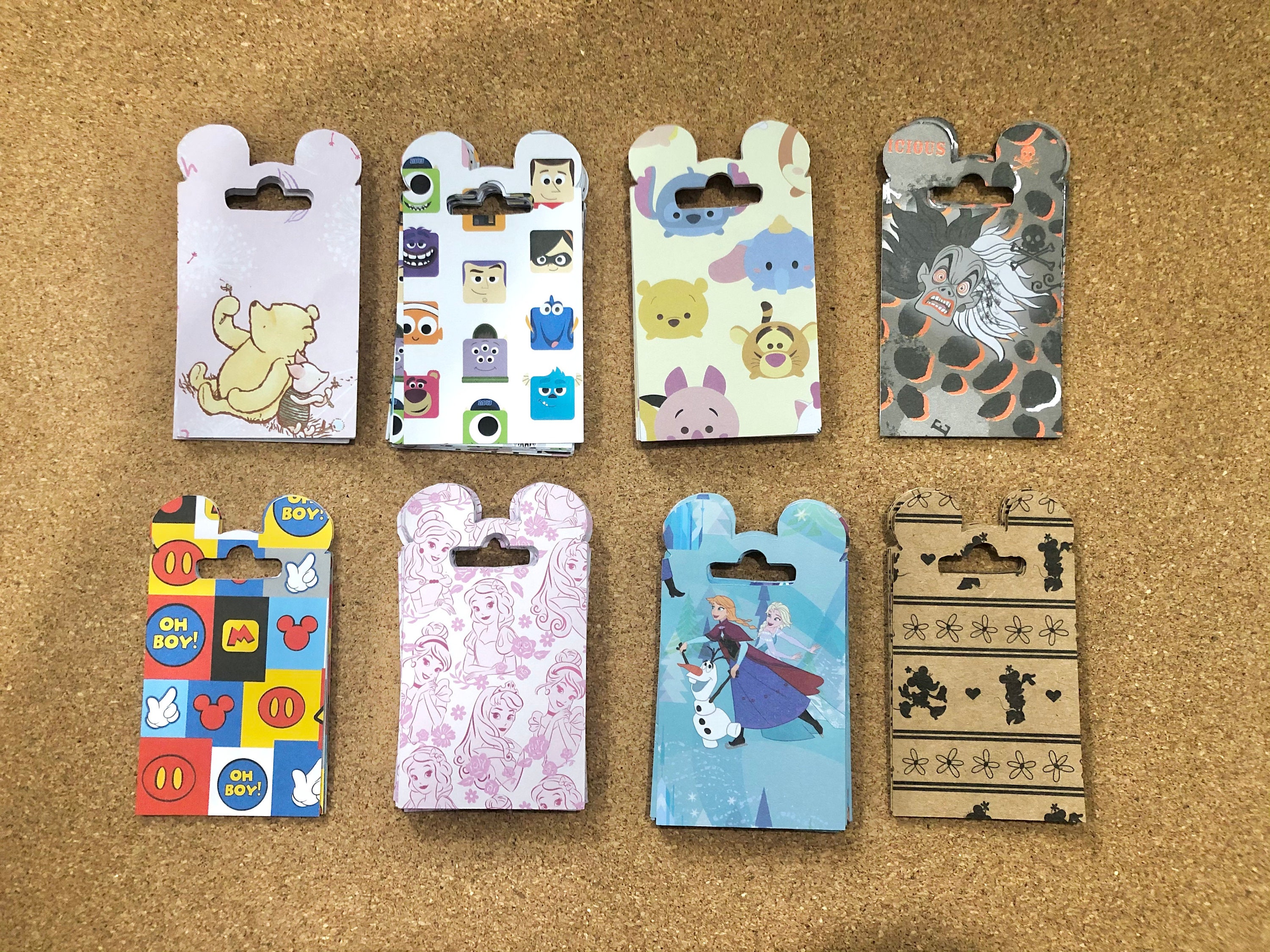 Disney Mickey-shaped Pin Backer Cards pack of 25 - Etsy