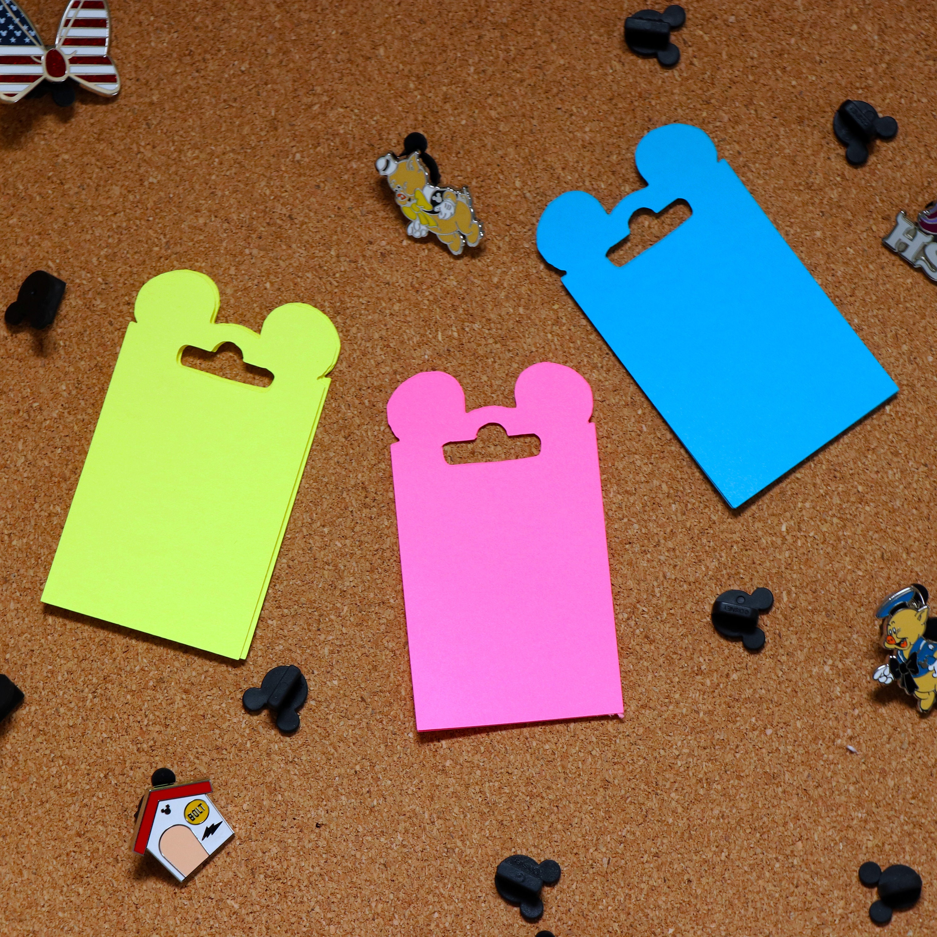 Disney Mickey-shaped Pin Backer Cards pack of 25 - Etsy