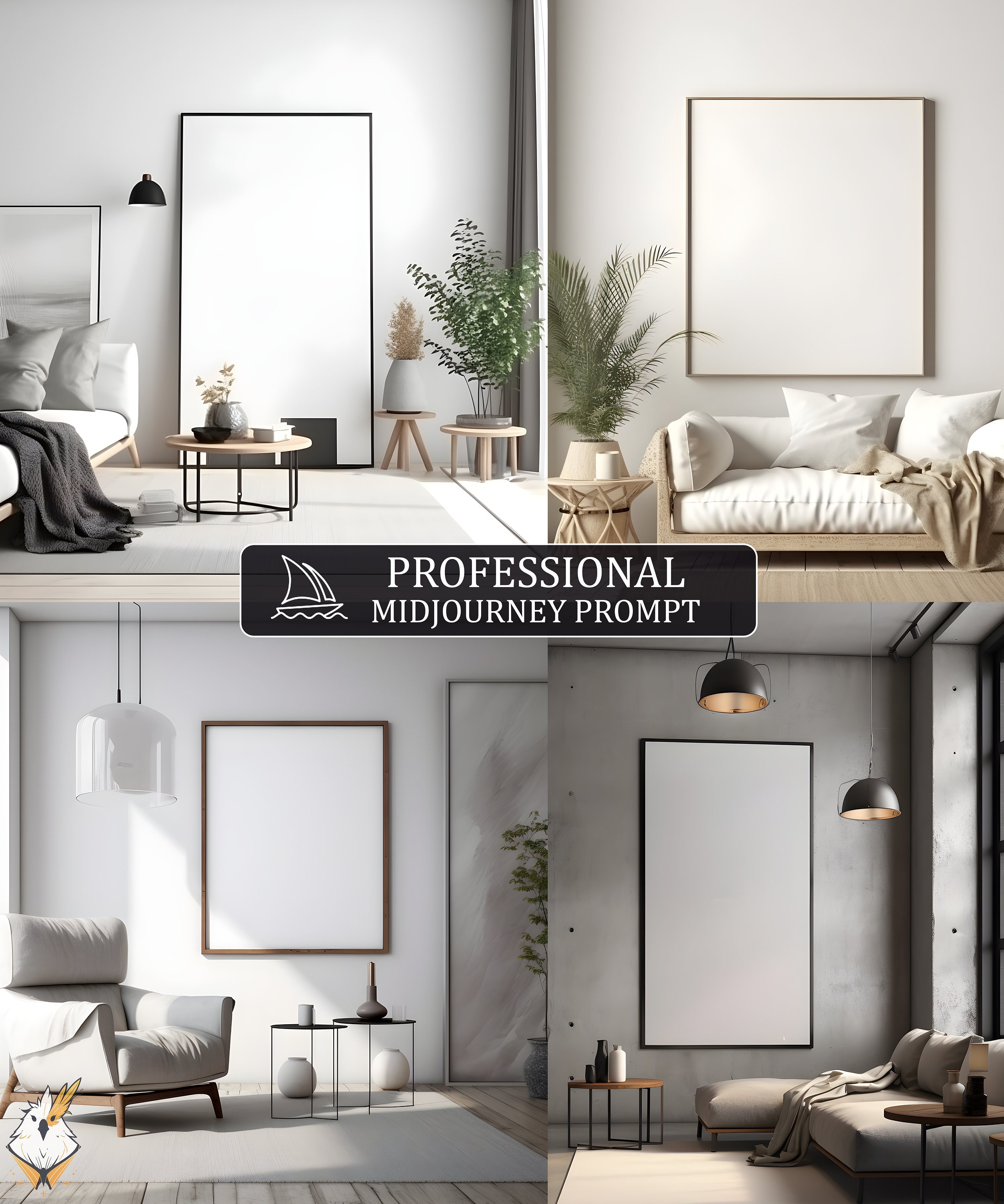 Canvas Mockup Midjourney Prompt Midjourney Art Commercial - Etsy