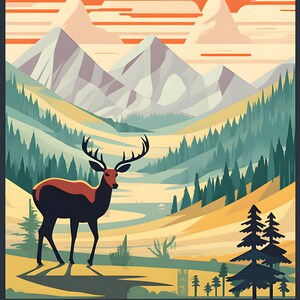 National Park Poster Midjourney Prompt, Midjourney Prompt, Midjourney ...