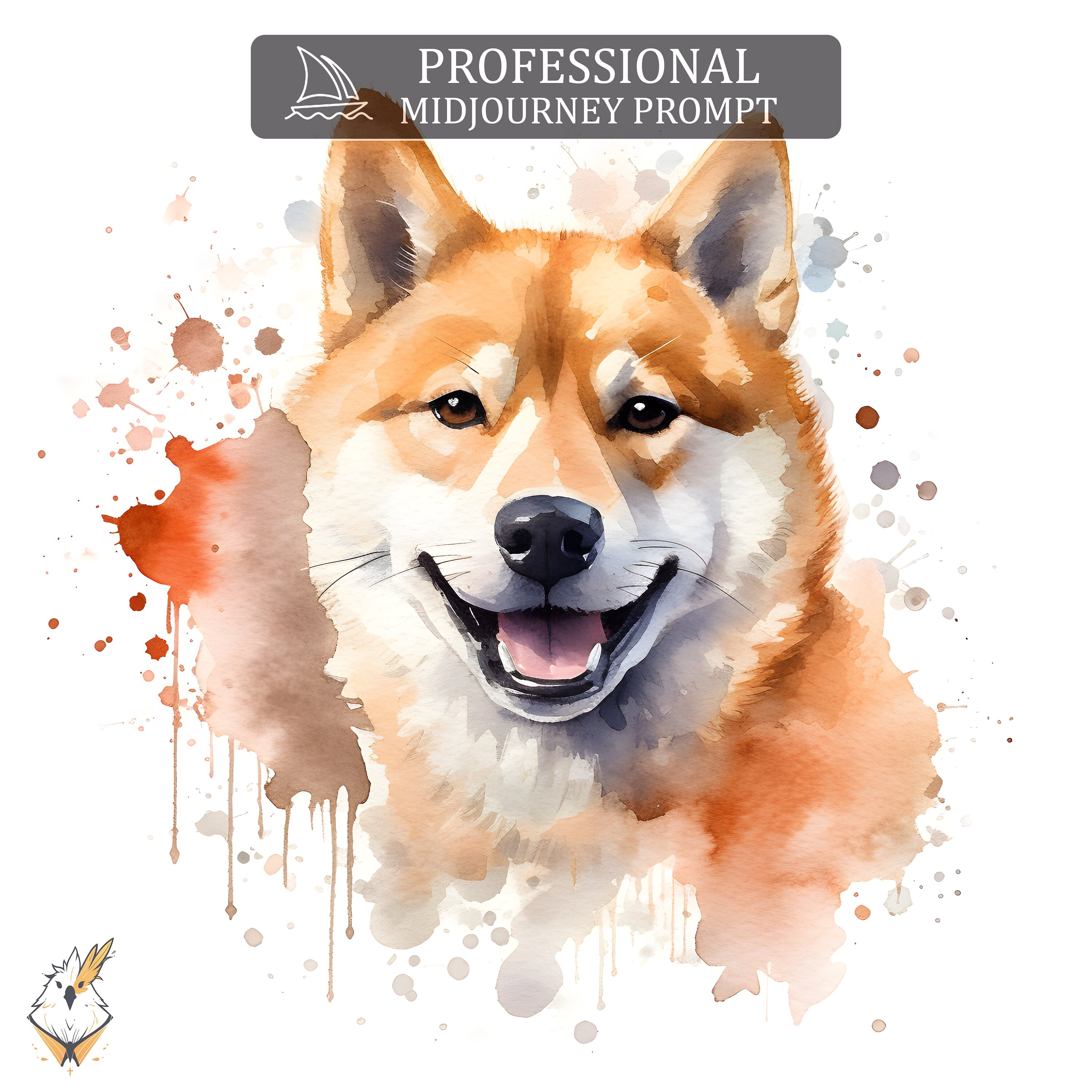 Watercolor Splatter Dogs Midjourney Prompt, Midjourney Prompt ...