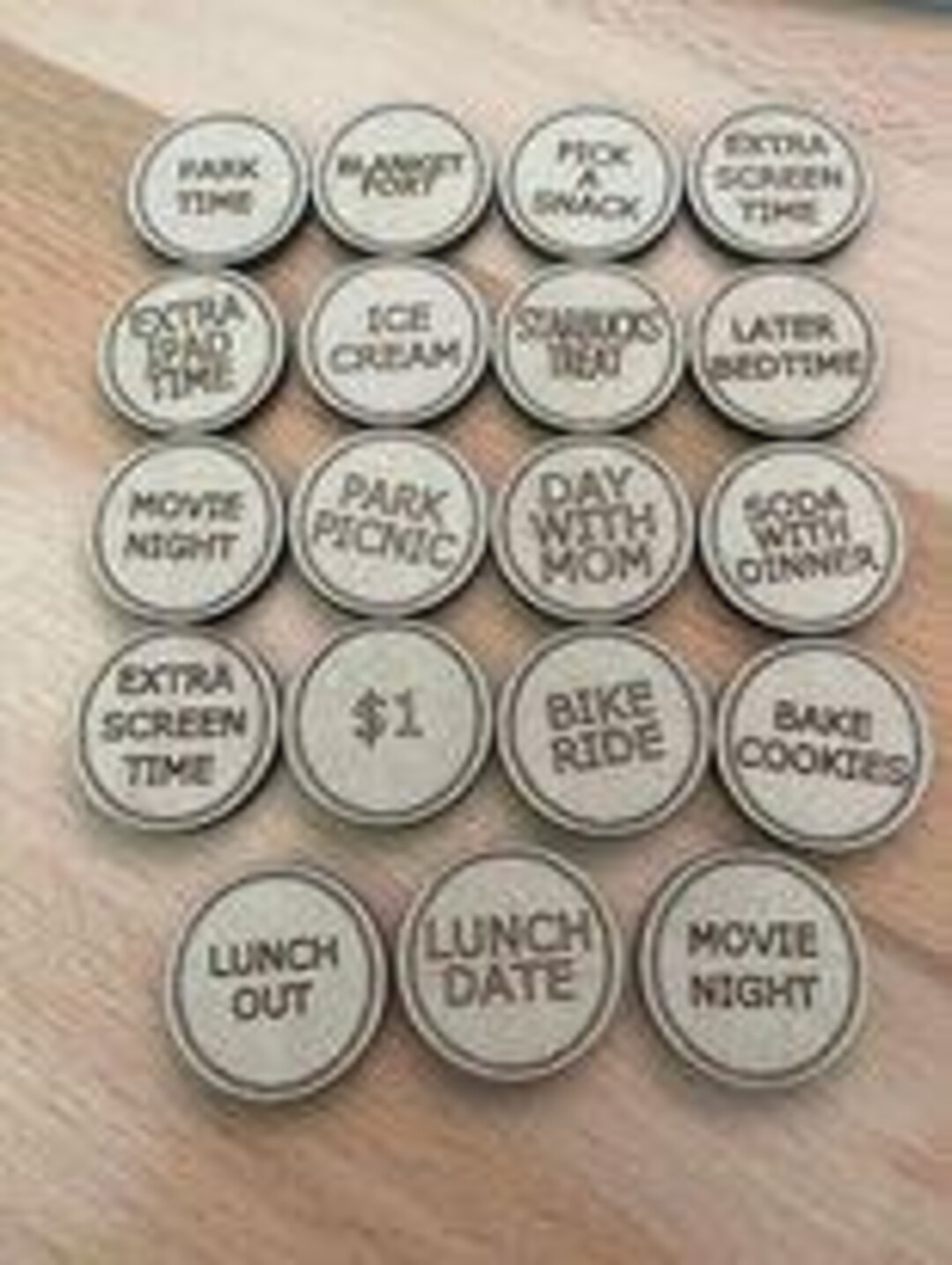 Personalized Child Reward Tokens | Customizable Behavior Coins ...