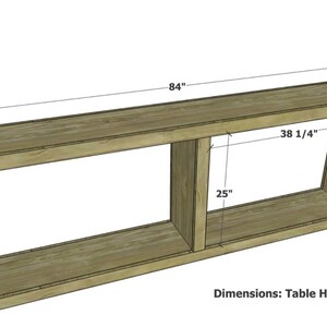 Pottery Barn Inspired Console Table - Etsy