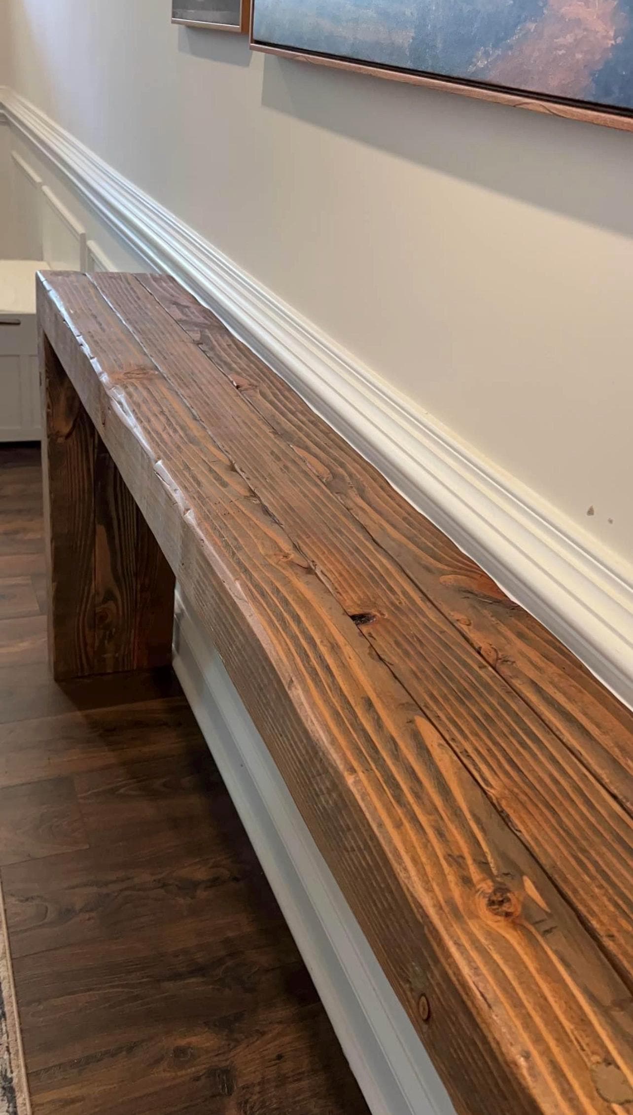 Handcrafted Real Wood Console Table - Etsy