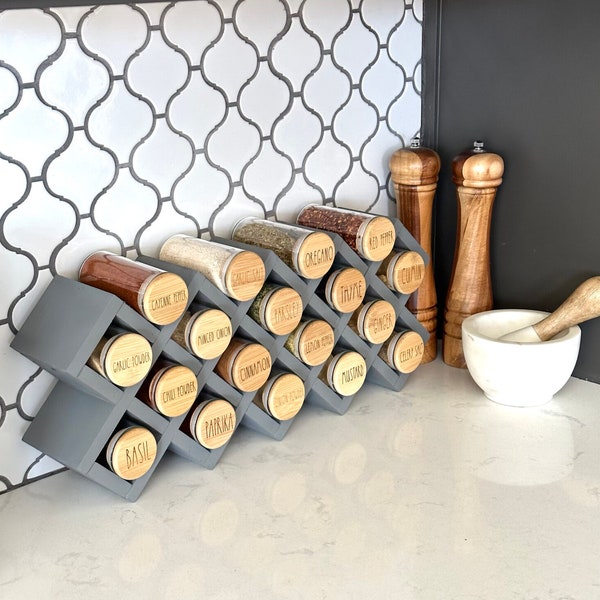 Wooden Spice Rack - Etsy