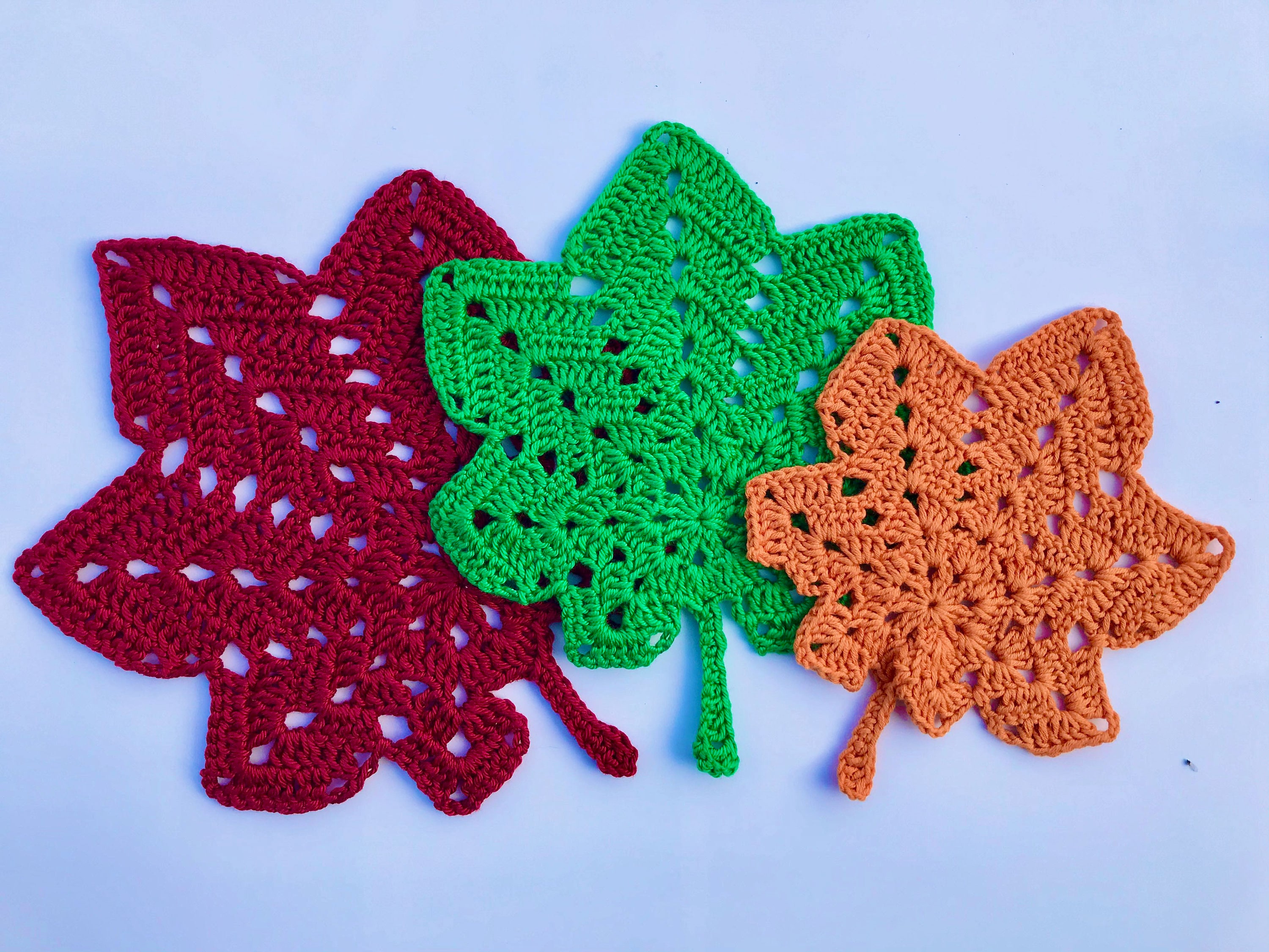 How to Crochet Happy Fall / Autumn Leaves - Any Colours, GREAT OFFER ...