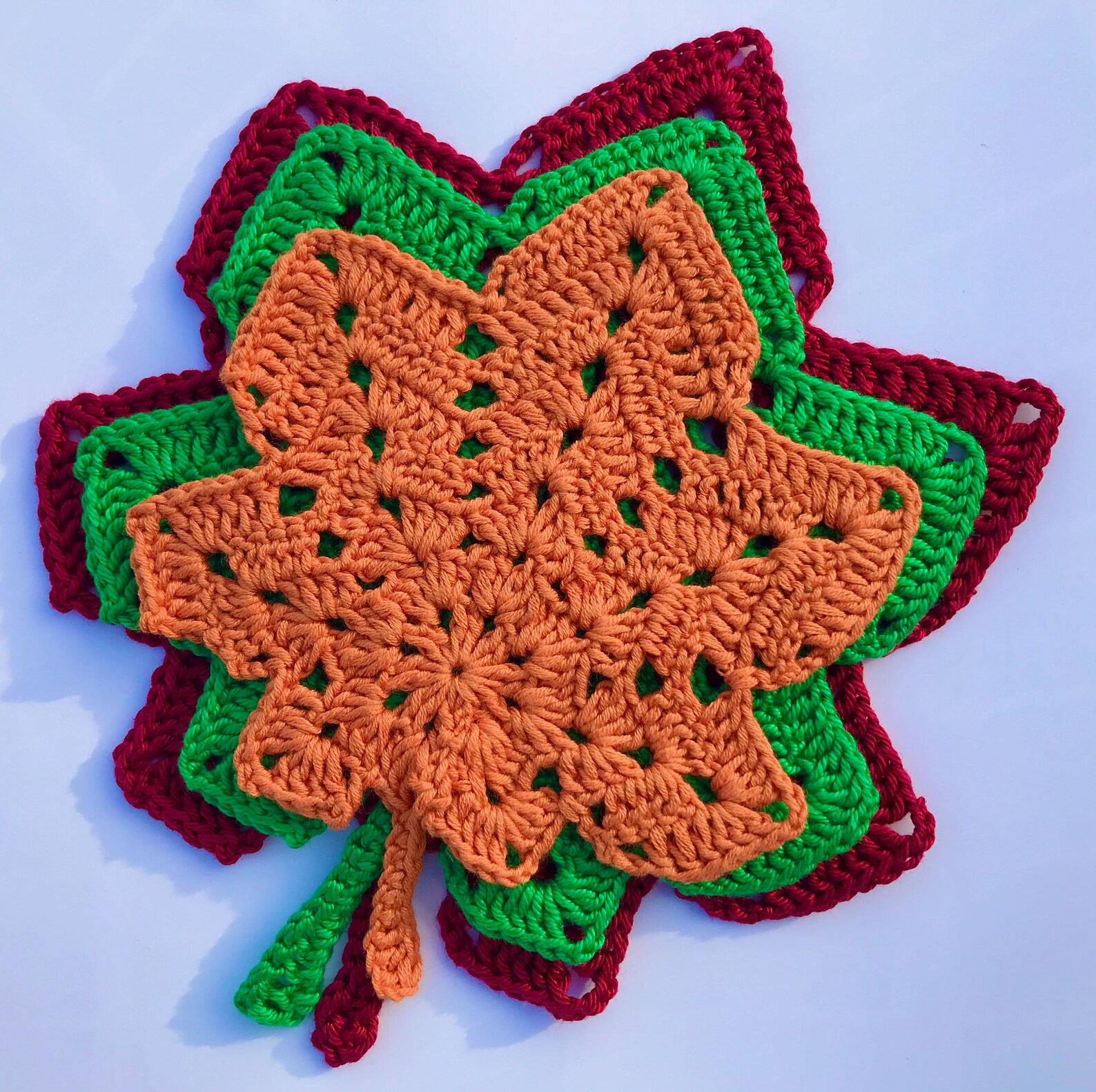 How to Crochet Happy Fall / Autumn Leaves - Any Colours, GREAT OFFER ...