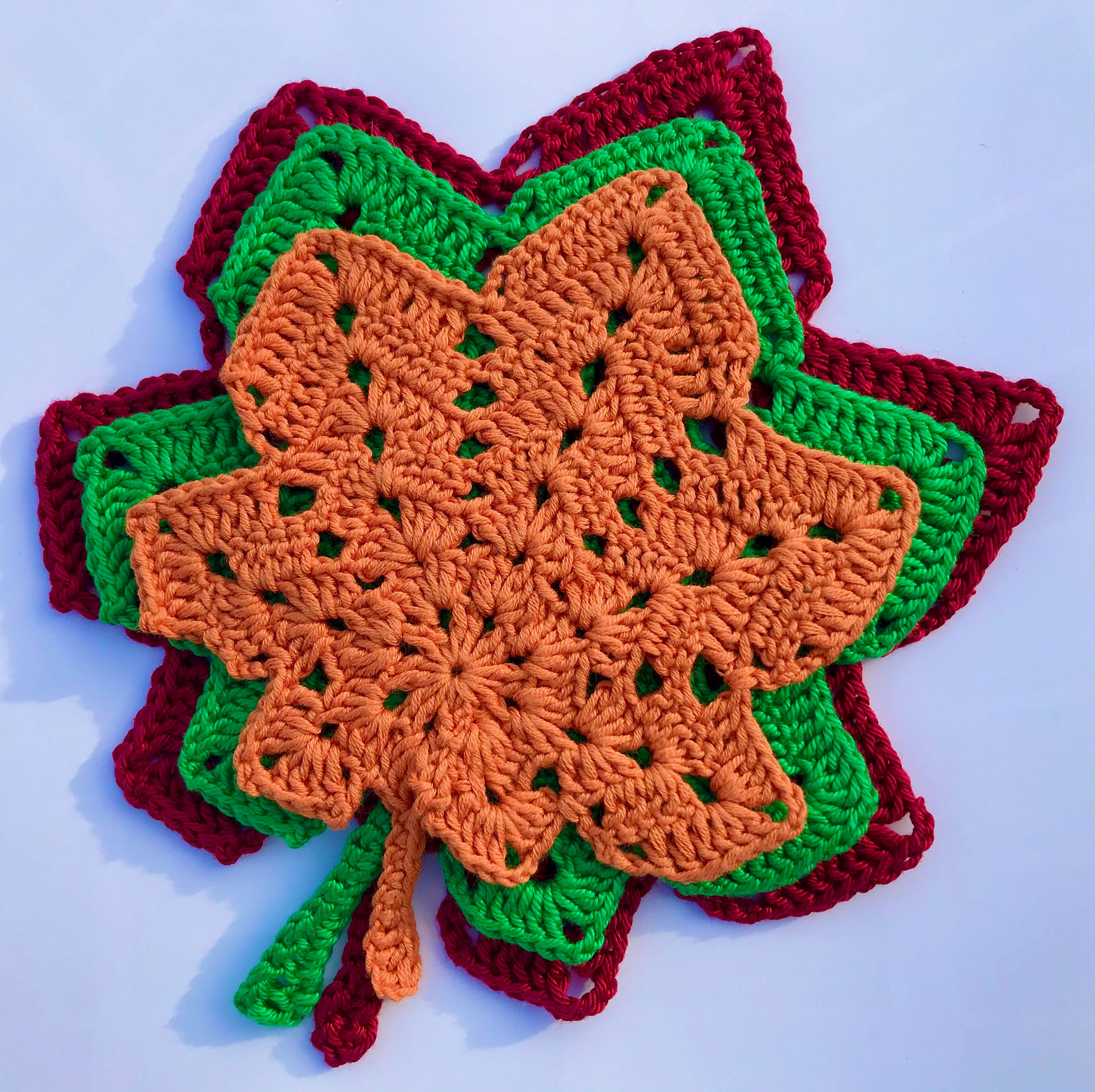 How to Crochet Happy Fall / Autumn Leaves - Any Colours, GREAT OFFER ...