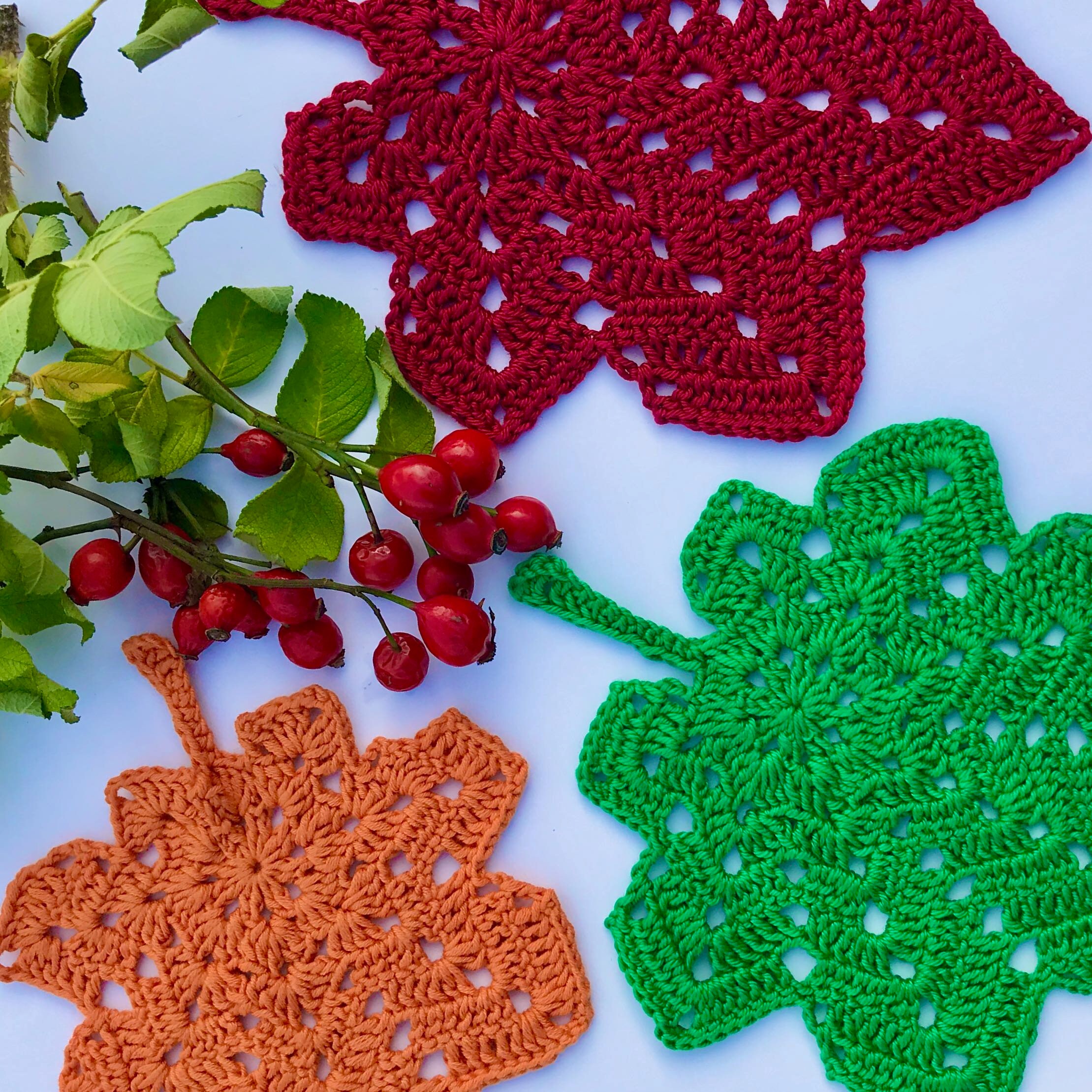 How to Crochet Happy Fall / Autumn Leaves - Any Colours, GREAT OFFER ...