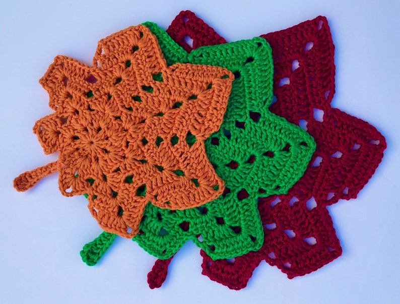 How to Crochet Happy Fall / Autumn Leaves - Any Colours, GREAT OFFER ...