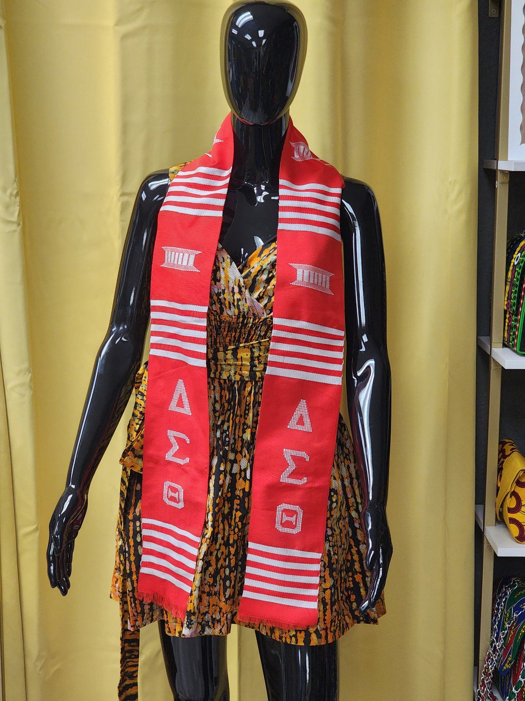 Delta Sigma Theta - Red, Fraternity and Sorority Sashes, Handwoven ...