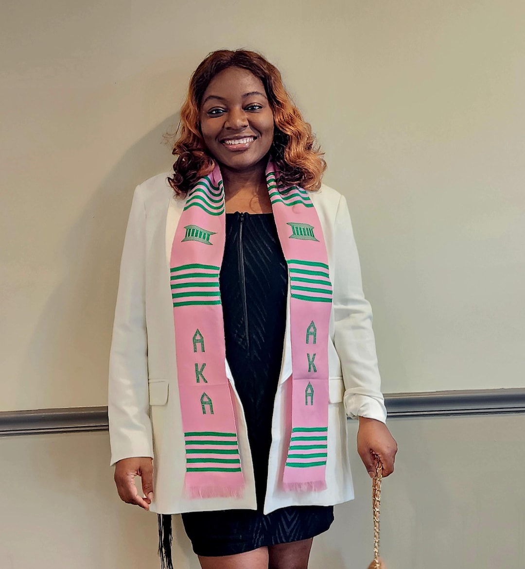 Alpha Kappa Alpha Graduation Sash Stole (AKA) Made in Ghana - Etsy