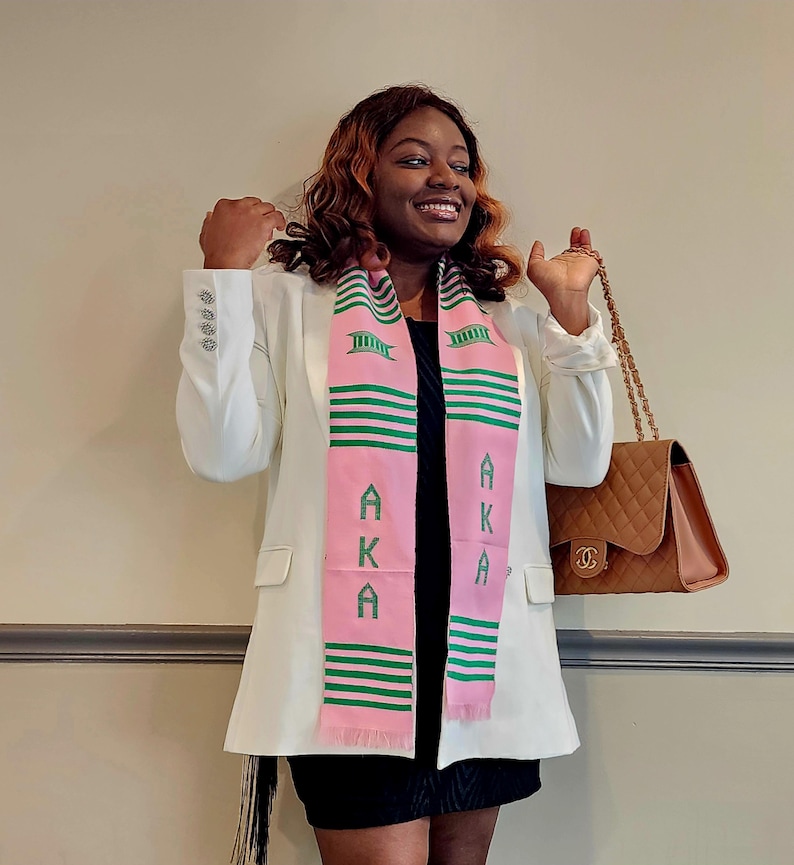 Alpha Kappa Alpha Graduation Sash Stole (AKA) Made in Ghana - Etsy