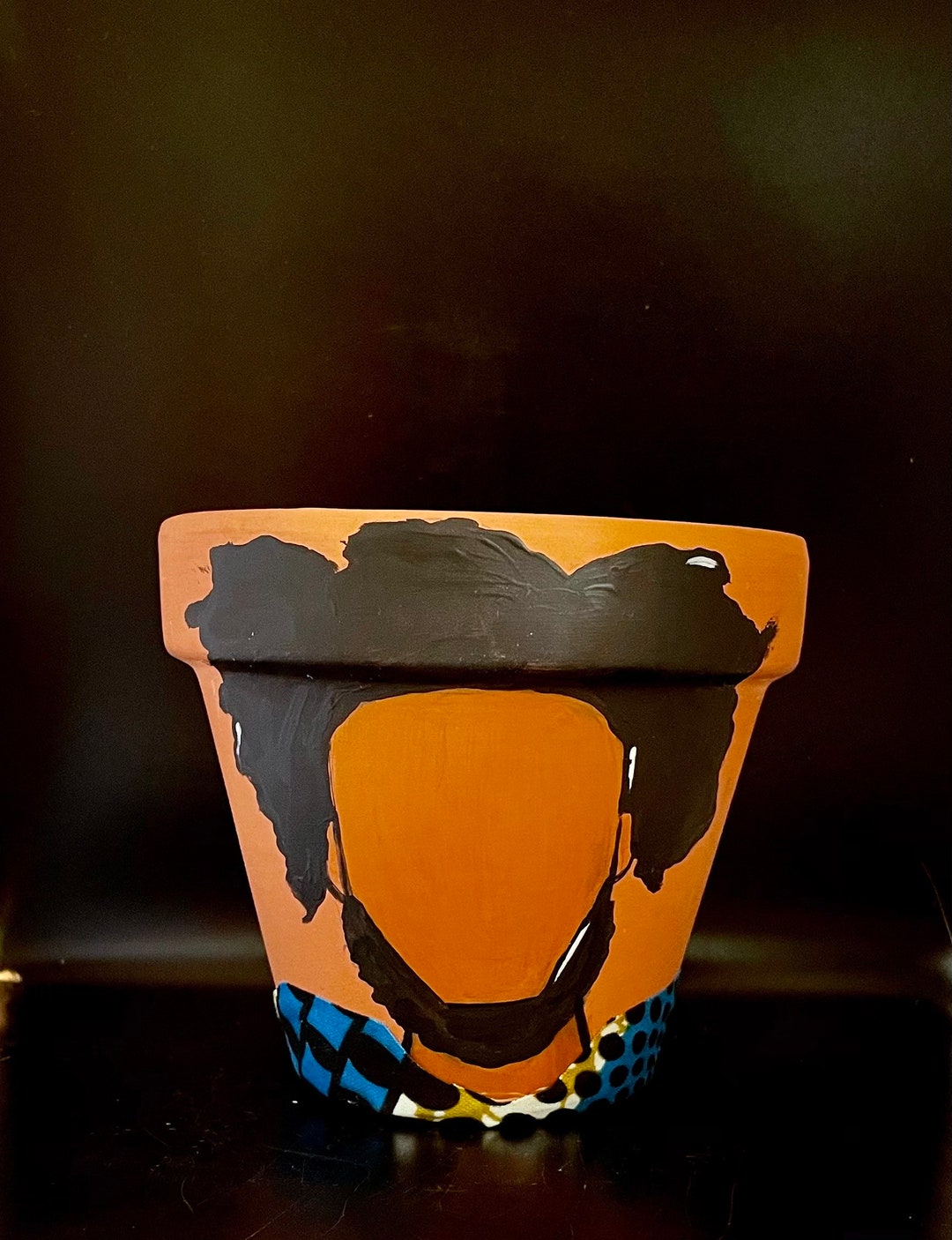 Hand Painted 4inch African American Make Flower Pot - Etsy