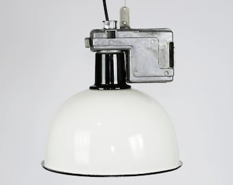 Vintage Industrial Soviet Pendant Lamp USSR Russian White | Etsy
