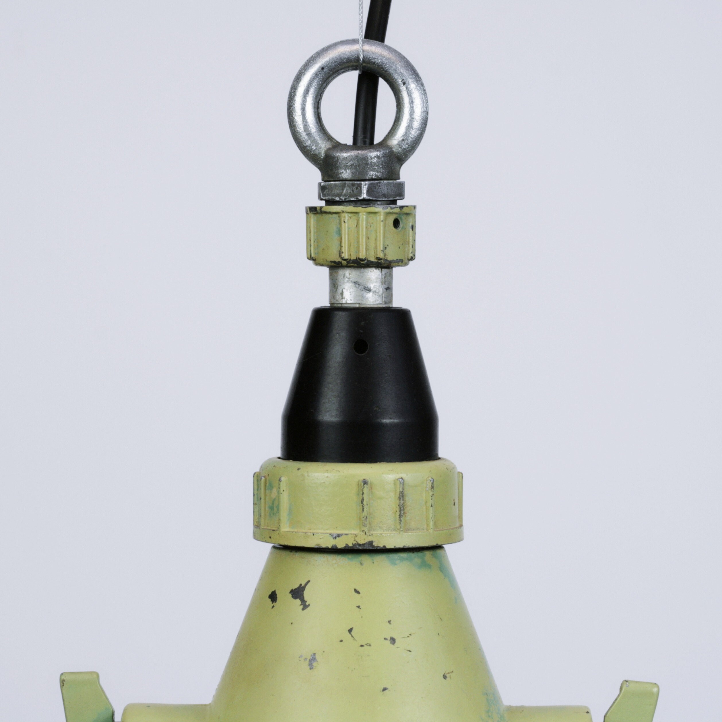 Vintage Industrial Soviet USSR Factory Pendant Hanging Chandelier ...