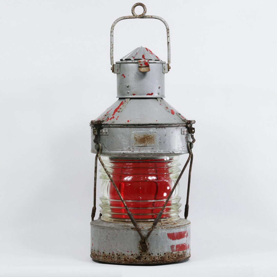 XXL Antique Industrial Nautical Lantern Lamp, Nautical Kerosene Light ...