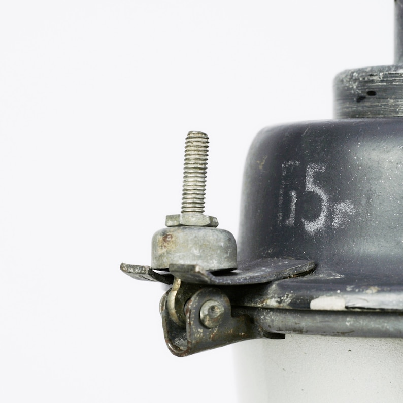 Soviet Vintage Industrial Light Fixture, Soviet USSR Hanging Ceiling ...