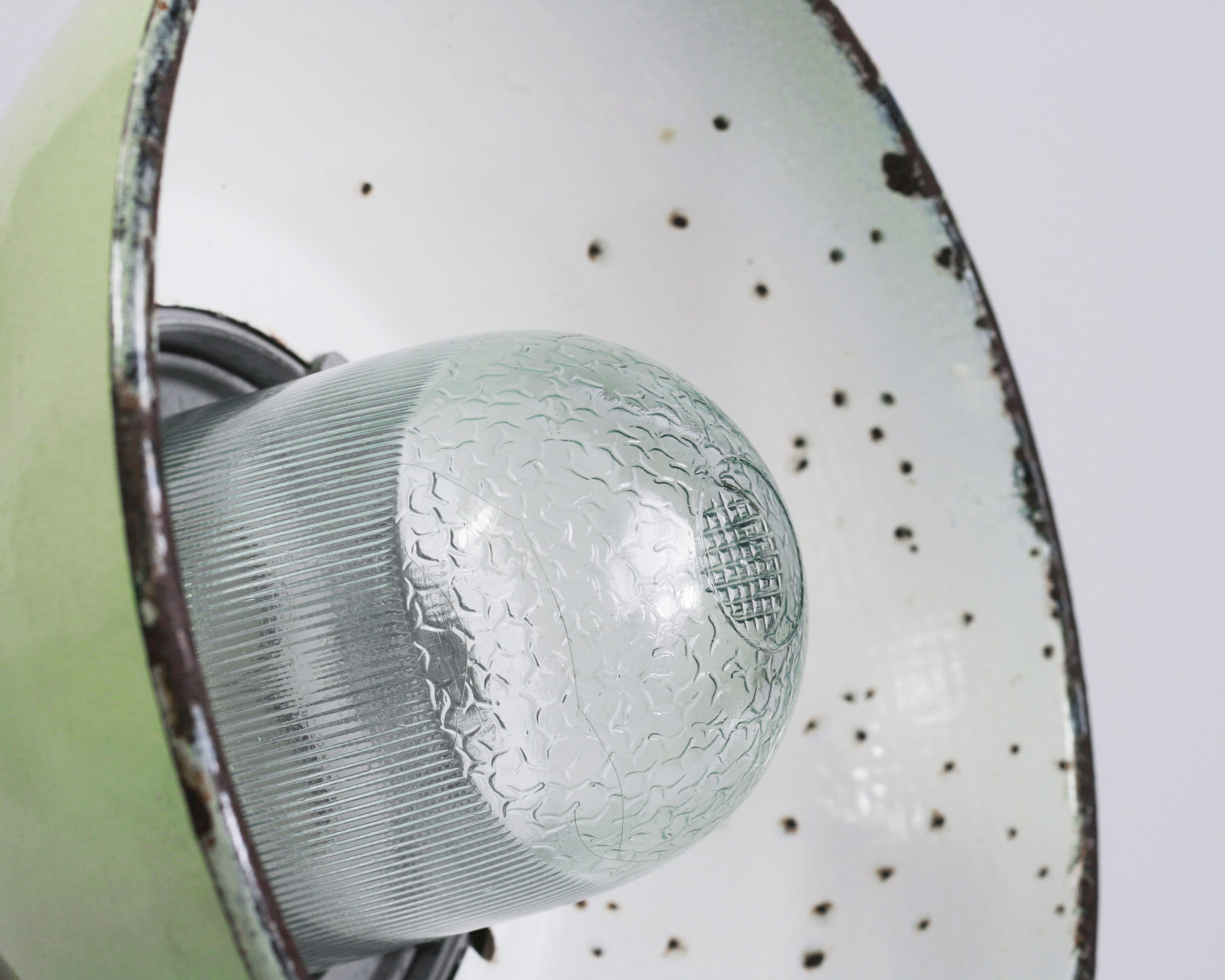 Vintage Industrial Soviet USSR Factory Pendant Hanging Chandelier ...