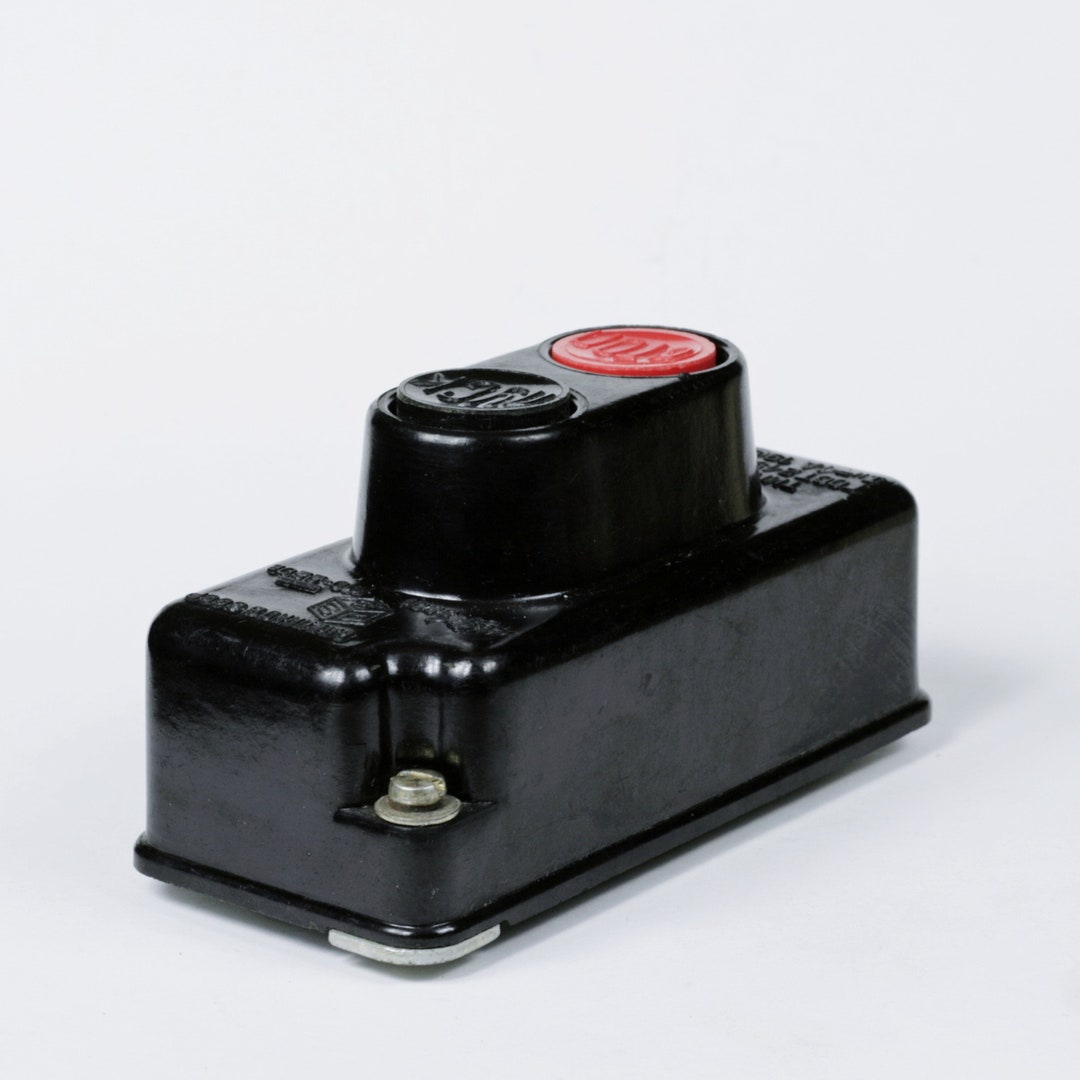 Vintage Soviet Bakelite Push Button Switch | Retro Industrial USSR ...