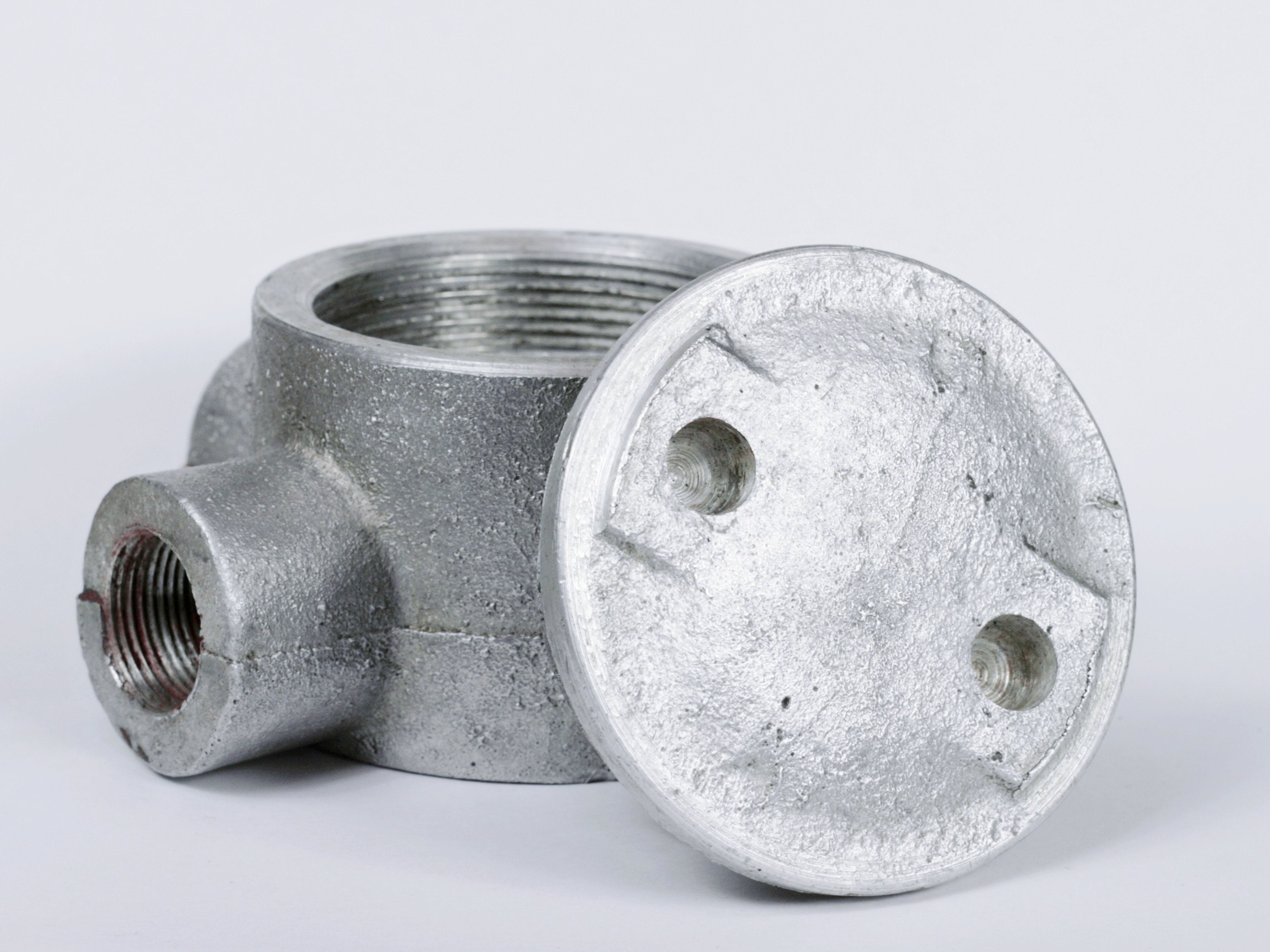 Vintage Metal Electrical Junction Box for Lamp Wiring, Pipe System ...