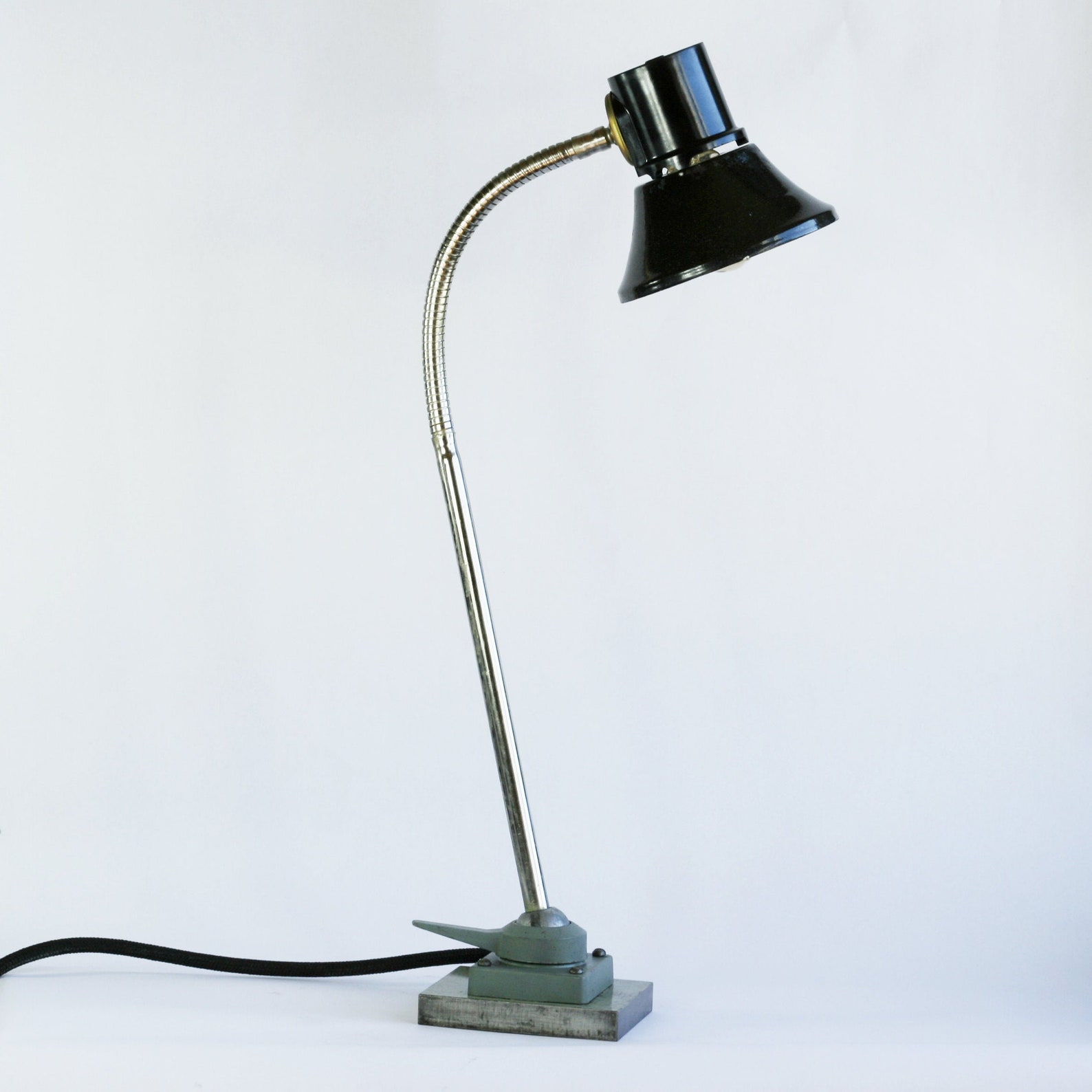 Vintage Soviet Desk Lamp Table Lamp With Enamel Shade - Etsy