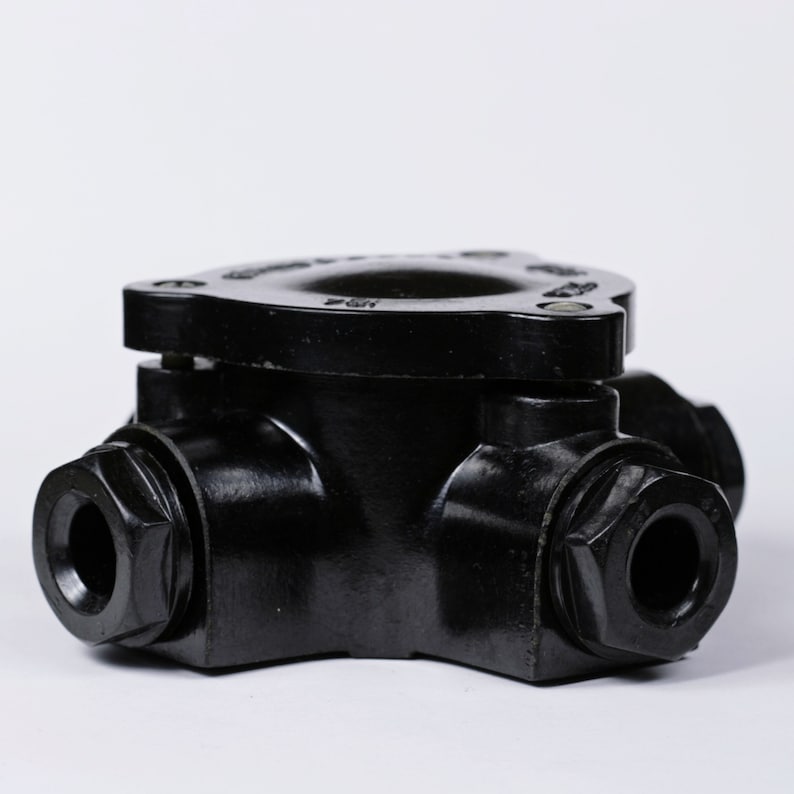 Vintage Industrial Black Bakelite Junction Box Soviet USSR | Retro ...