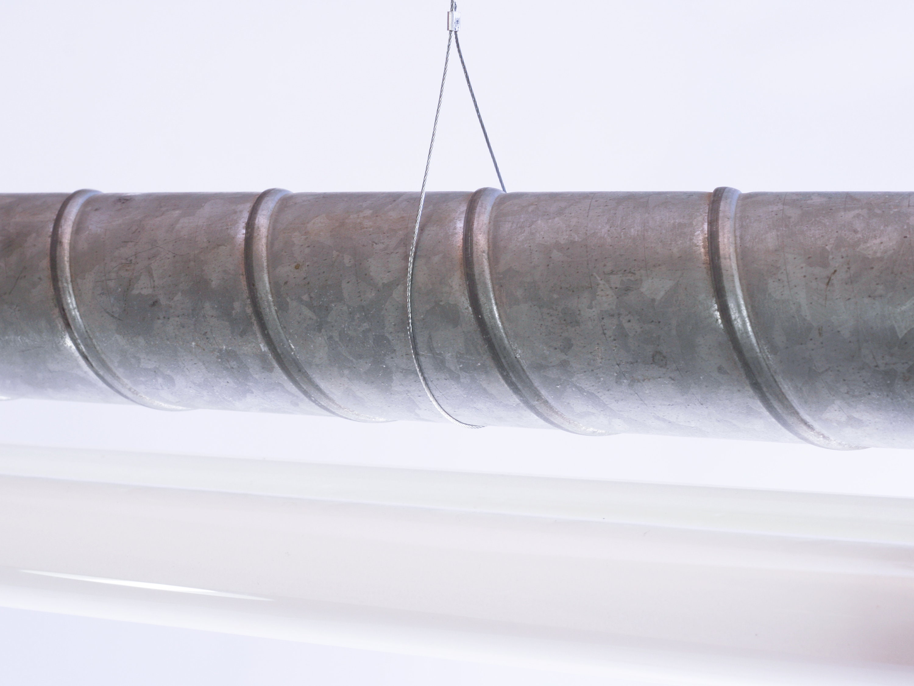 Vintage Industrial Tube Light Pendant Tube Lighting With Triangle End ...