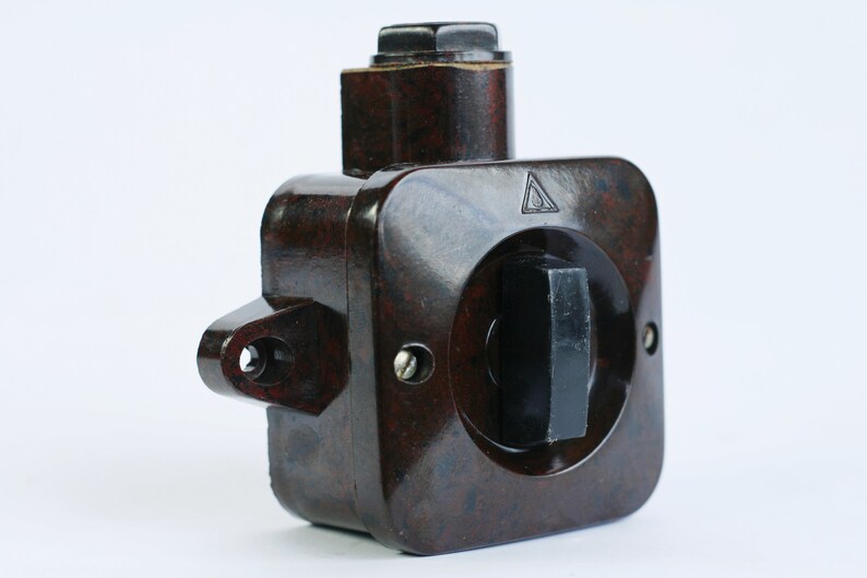 Vintage Soviet Bakelite Light Switch Antique USSR Brown - Etsy