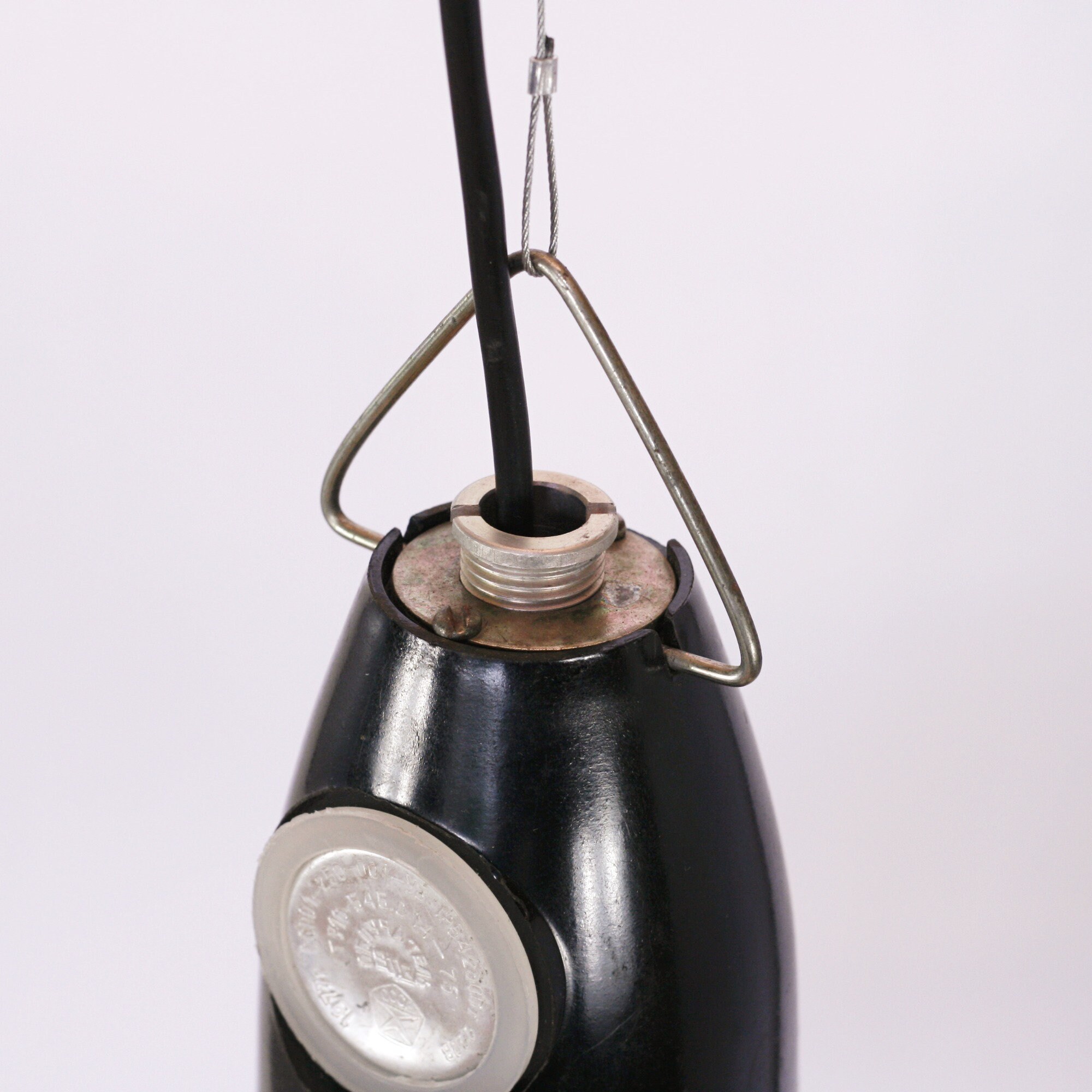 Vintage Industrial Soviet Pendant Lamp USSR White Enamel - Etsy