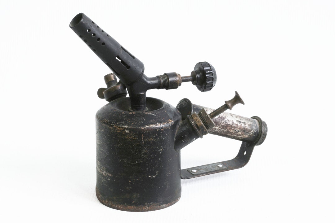 Antique German Barthel Brass Gasoline Blowtorch, Old Vintage Torch ...