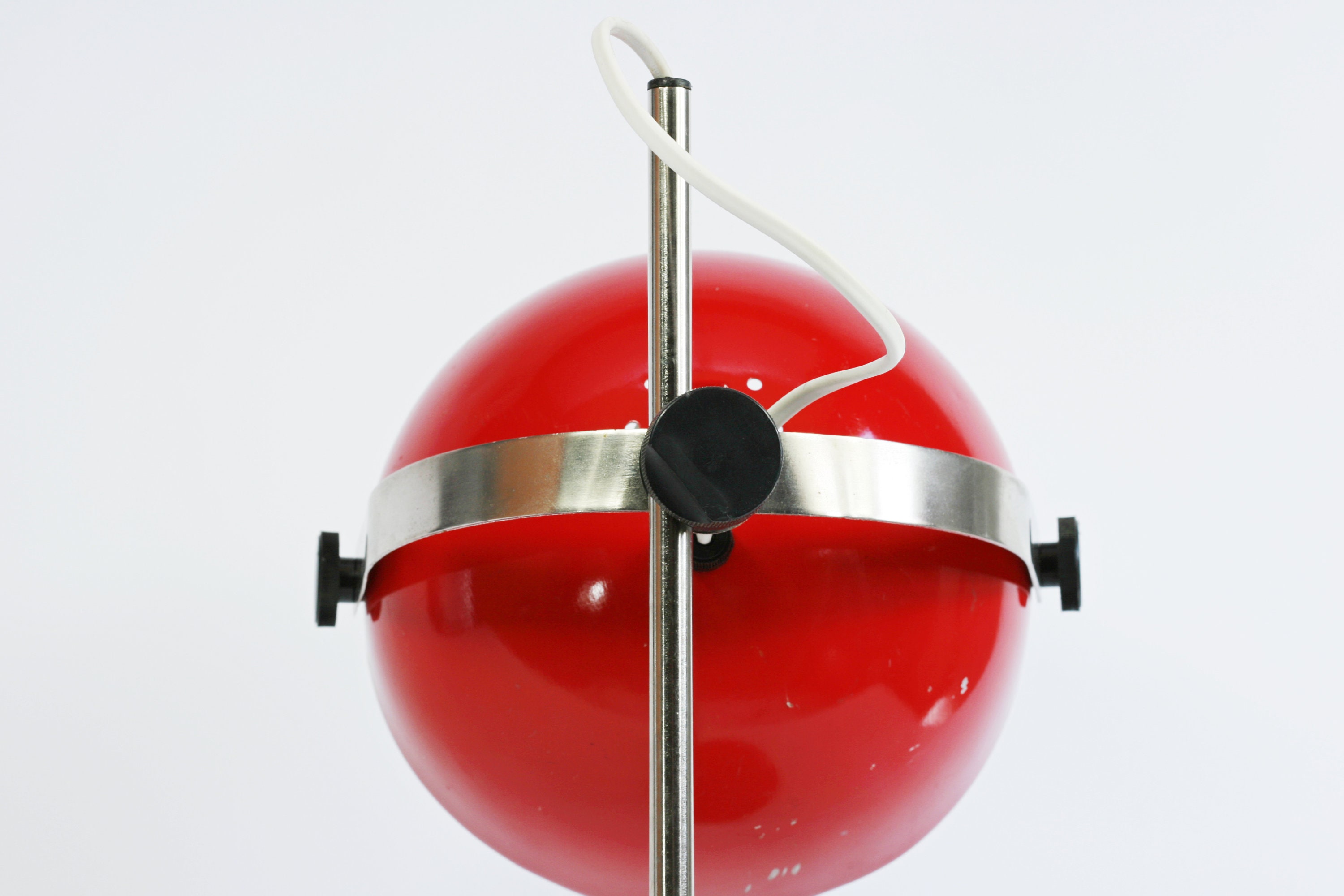 Red Soviet Table Lamp Vintage Soviet Desk Lighting With Red Shade USSR ...