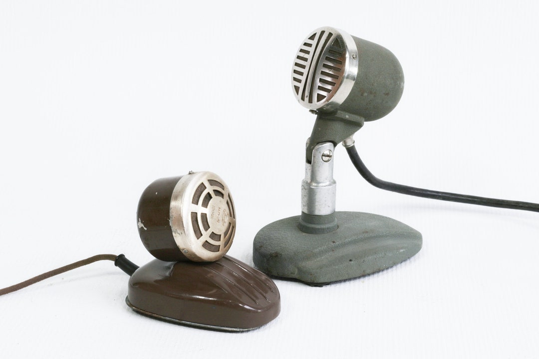 Antique Soviet Microphone, 1960s USSR Mic Oktava, Vintage Retro Metal ...