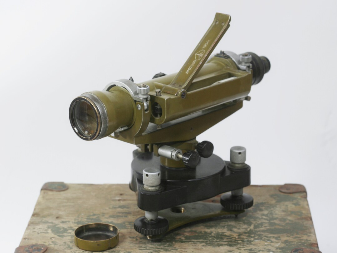 Vintage Soviet Theodolite Leveling Tool | 1950s USSR Geodesy Device ...