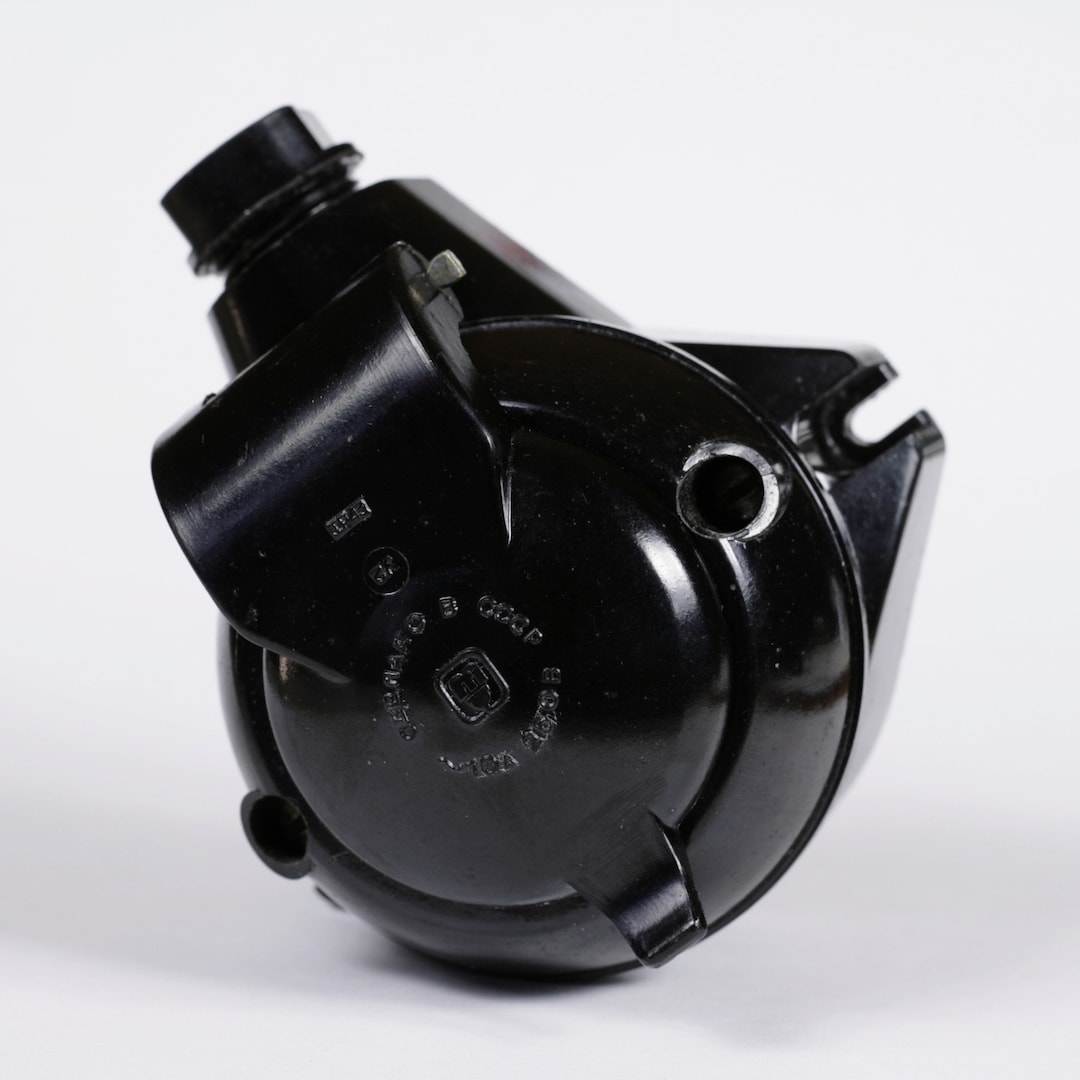 Vintage Industrial Black Bakelite Electric Power Socket Outlet ...