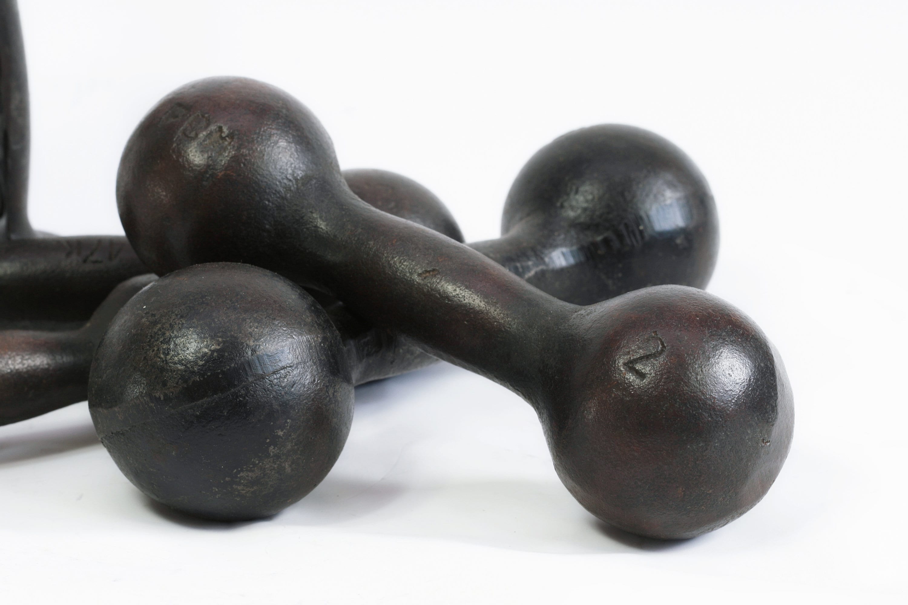 Vintage Cast Iron Dumbbell Soviet Union, Collectible Old USSR Sport ...